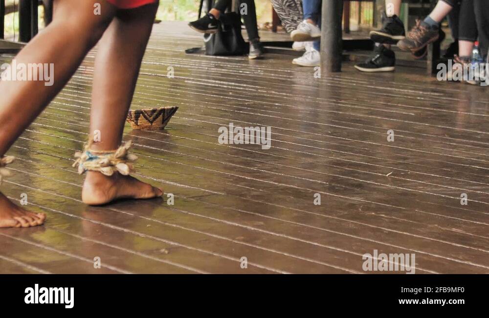 Zulu Lady Stomping Feet During Traditional Zulu Dance in Swaziland With ...