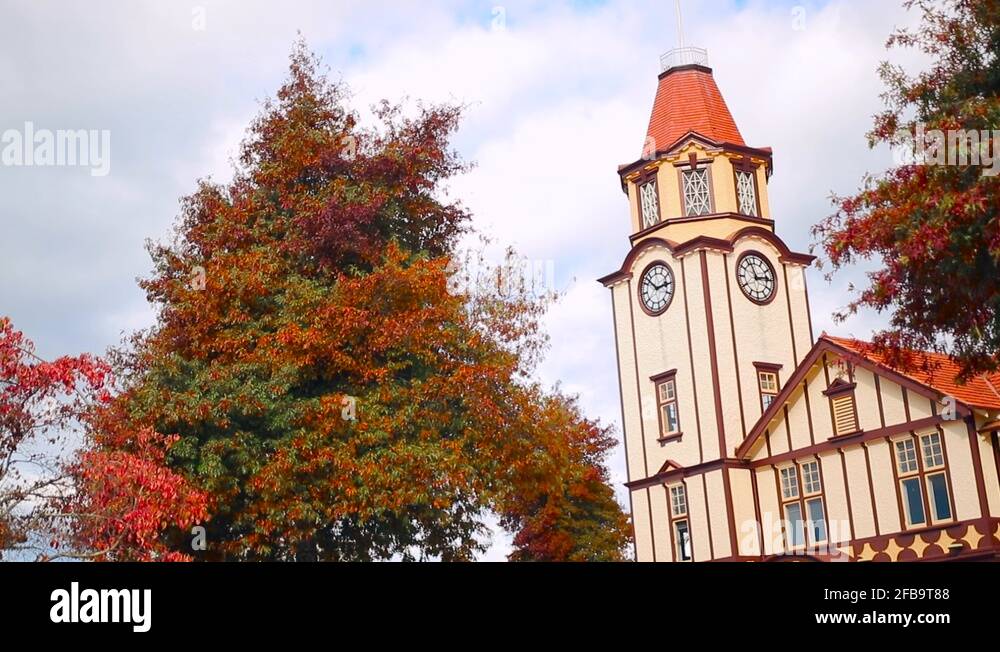 rotorua isite visitor centre new zealand Stock Video Footage - Alamy