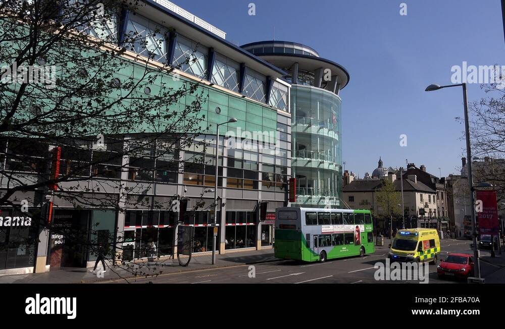 Nottingham city centre architecture modern building Uk England 4k Stock ...