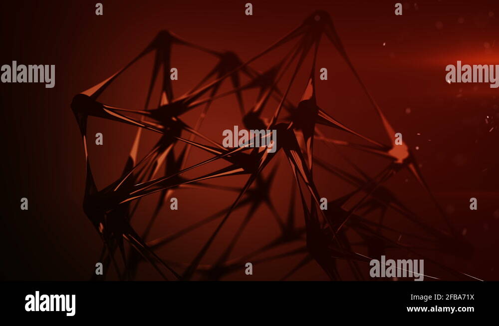 Sci Fi Connection Structure 3d Render Seamless Loop Animation 4k Uhd