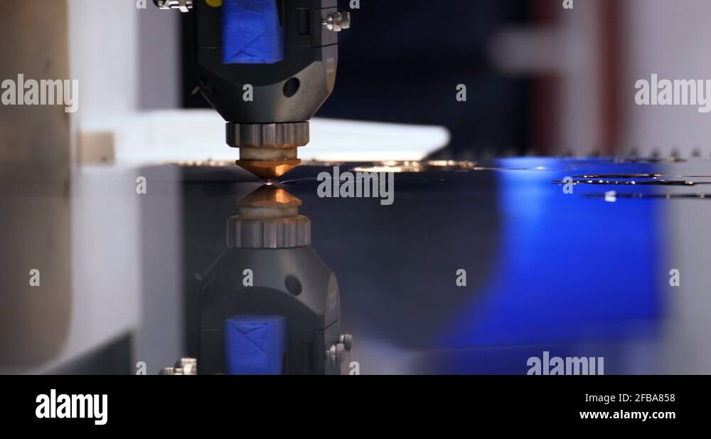 Laser Cut Circle Motion Machine Steel Surface Stock Video Footage - Alamy