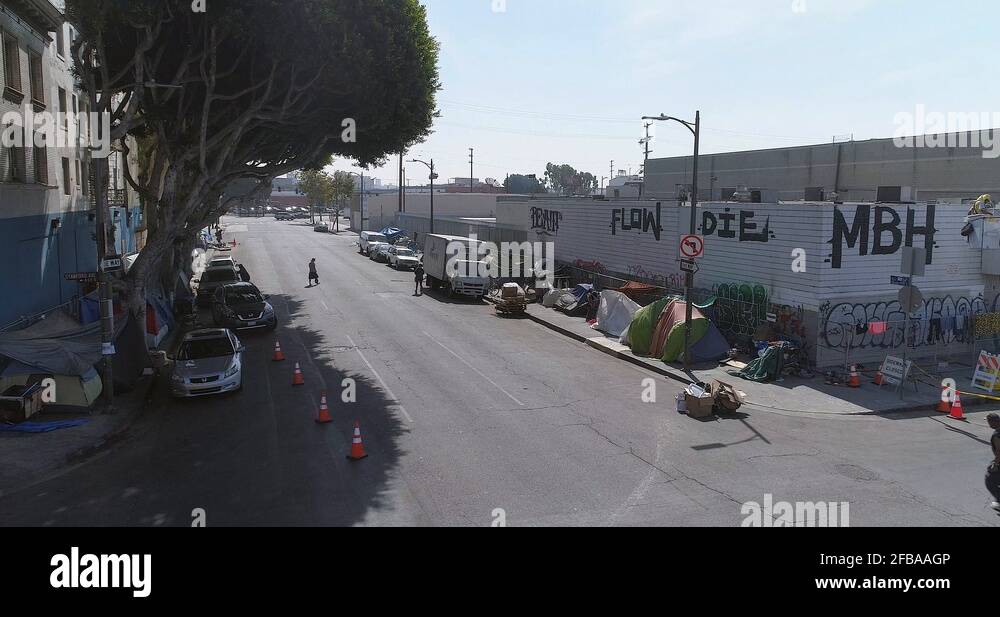Homeless people in Los Angeles Stock Video Footage - Alamy