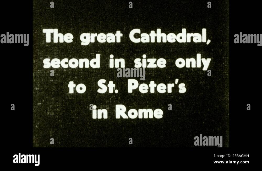 Mexico 1930s: Title card. Cathedral in Mexico City. Different view of ...