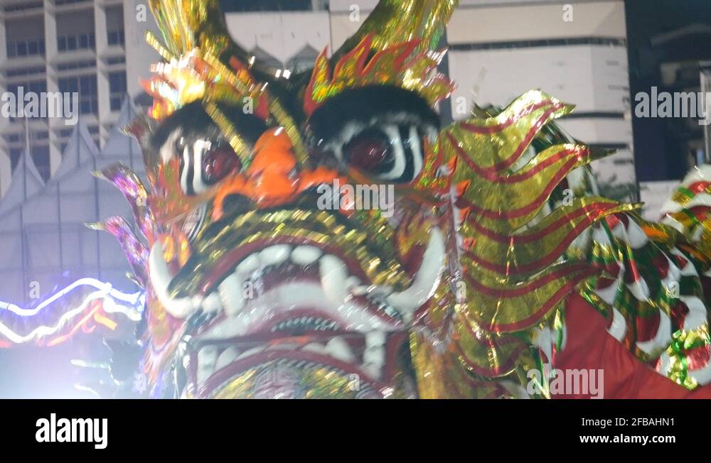 Chinese Dragon Dance Stock Video Footage - Alamy