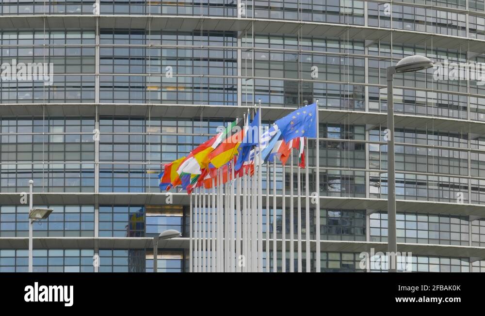 Eu parliament strasbourg flags Stock Videos & Footage - HD and 4K Video ...