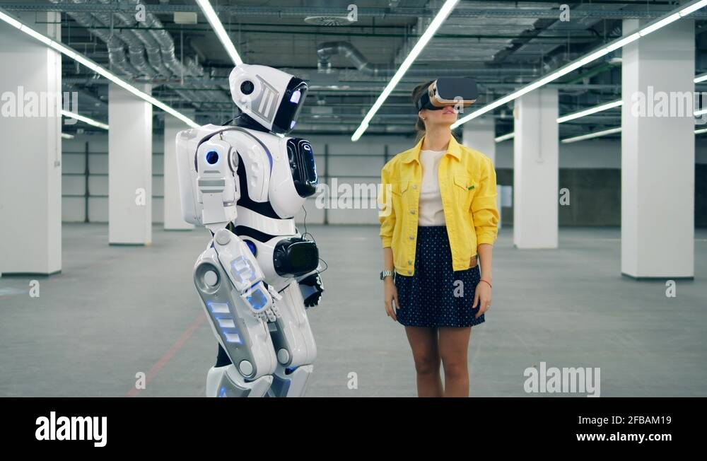 Robot lady in vr glasses Stock Videos & Footage - HD and 4K Video Clips ...