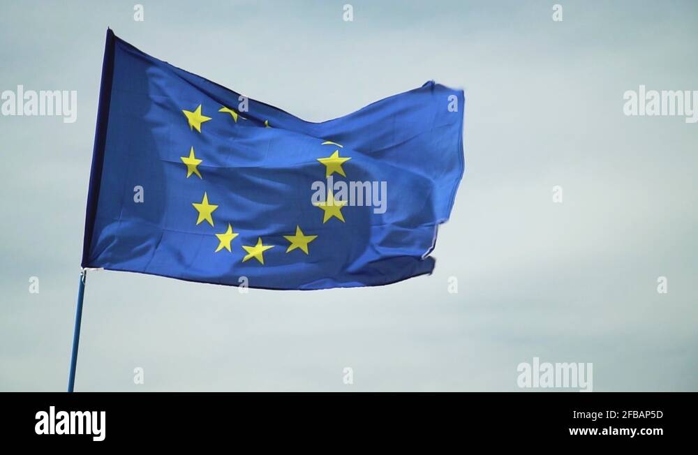 Eu blue gold flag Stock Videos & Footage - HD and 4K Video Clips - Alamy
