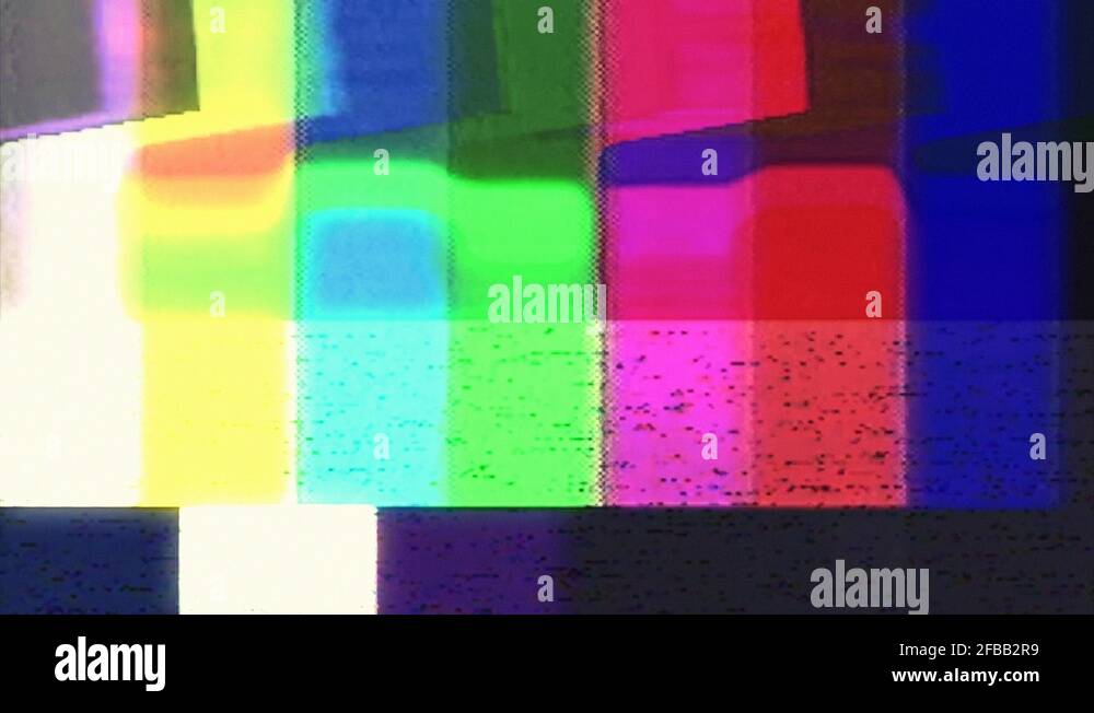 Barcode VHS recording drop and noise fx Stock Video Footage - Alamy
