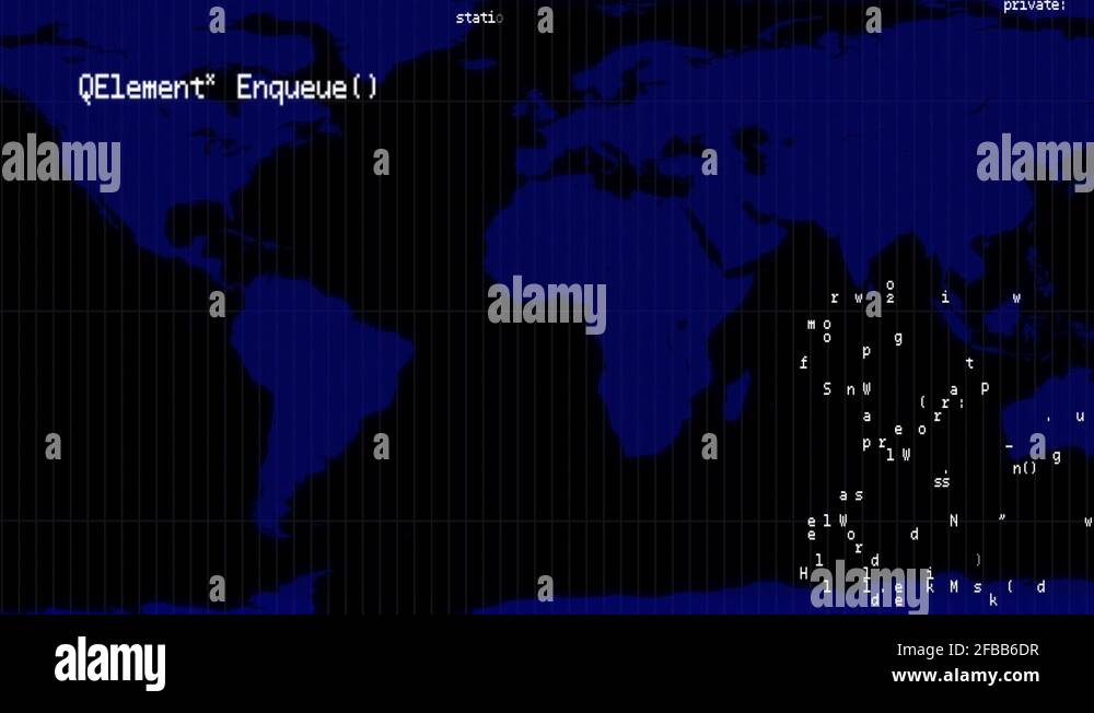 Map with blinking locations and networks Stock Video Footage - Alamy
