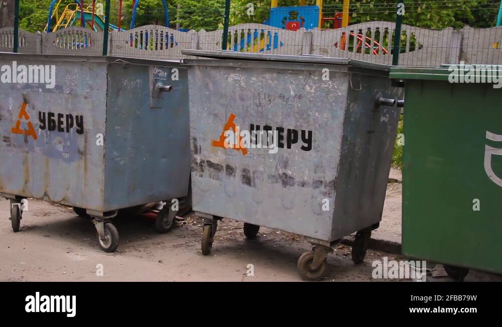 Trash containers trash cans Stock Videos & Footage - HD and 4K Video ...