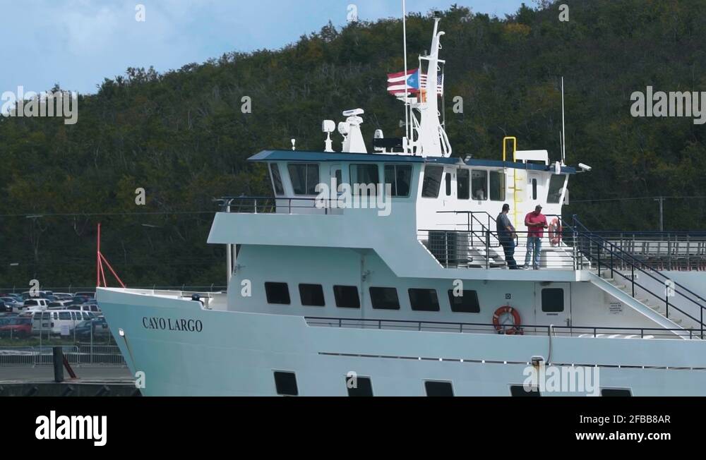 Large ferry vessel to transport people and cars from Ceiba Puerto Rico ...