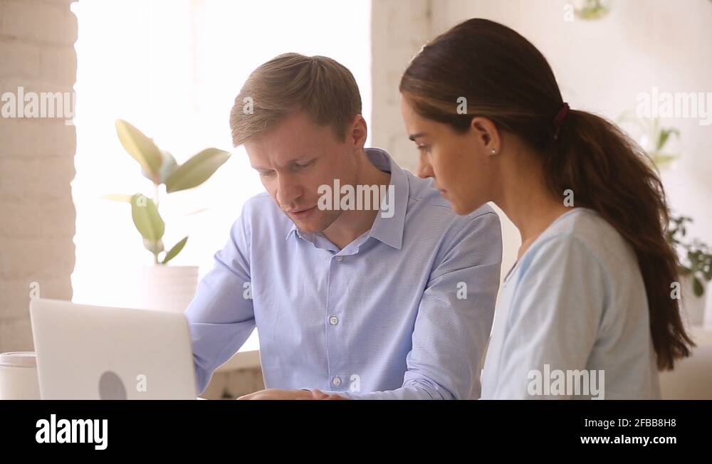 Mentor company executive manager instructing newcomer new female ...