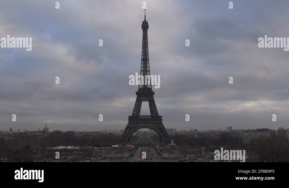 Structure eiffel tower paris france landmark Stock Videos & Footage ...