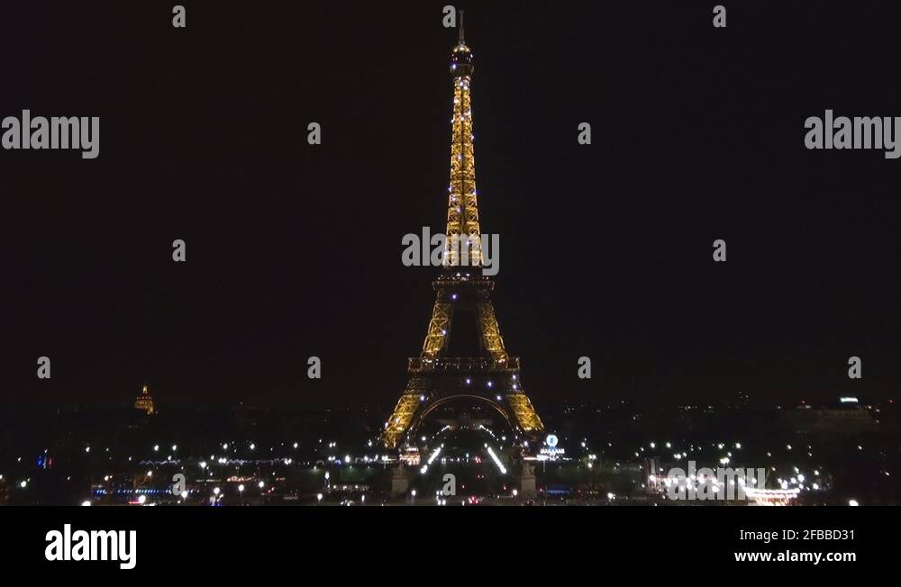 Paris night sky silhouette Stock Videos & Footage - HD and 4K Video ...