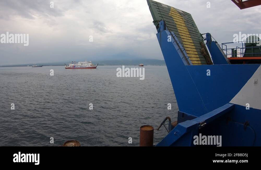 Ferry ships slowly sailing the ocean Stock Video Footage - Alamy