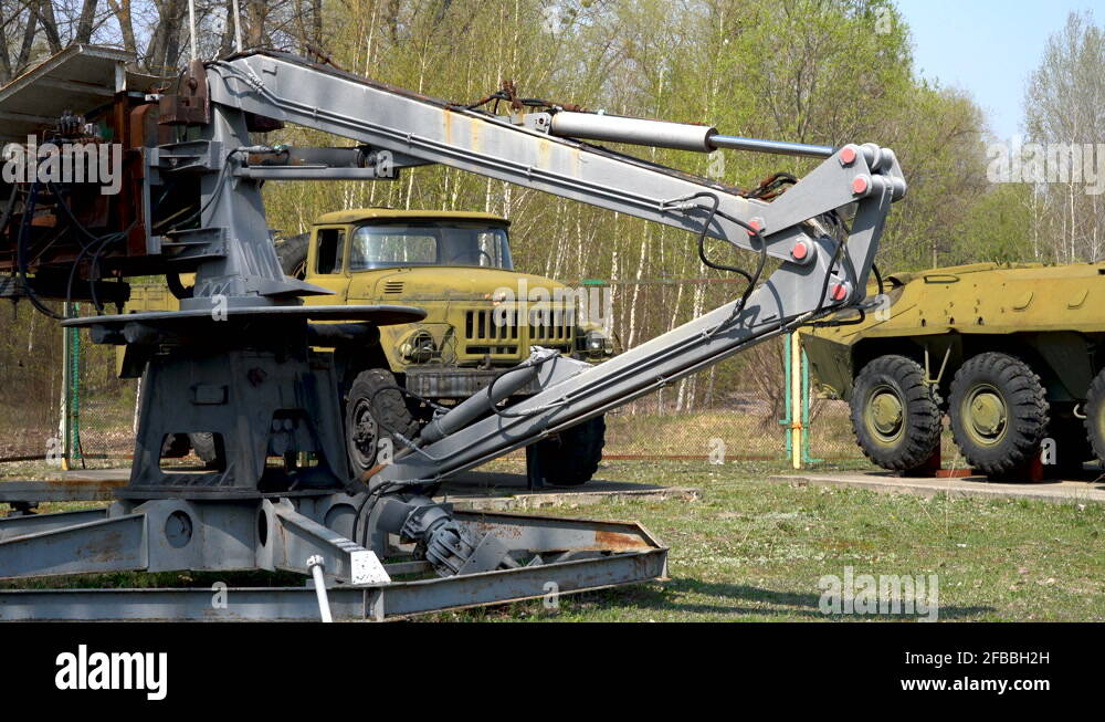 Soviet engineering technology in Chernobyl. Chernobyl accident Stock ...