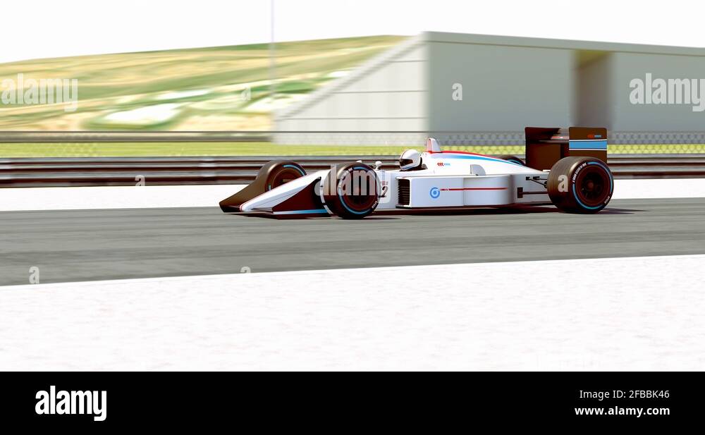 Formula One Racing Car Crossing Finish Line As Champion Stock Video ...