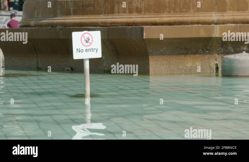 No Entry warning red circle sign and trespassing prohibited symbol in ...