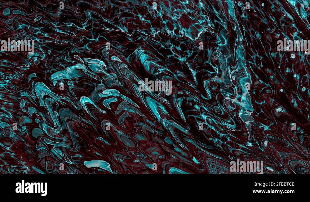 An acrylic pouring artwork which is animated to flow Stock Video ...
