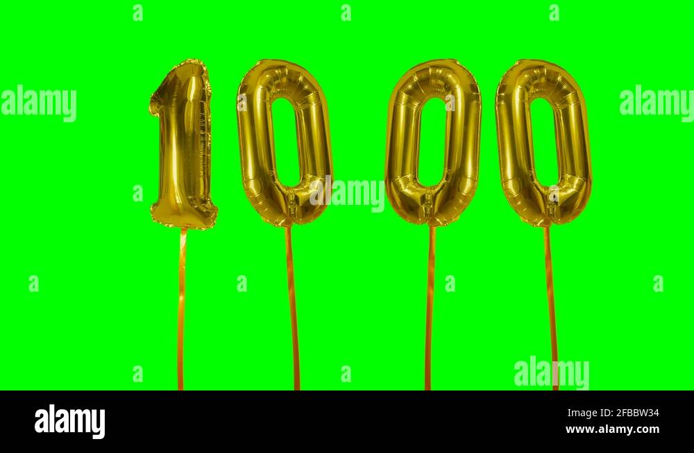 Number 1000 gold balloon Stock Videos & Footage - HD and 4K Video Clips ...