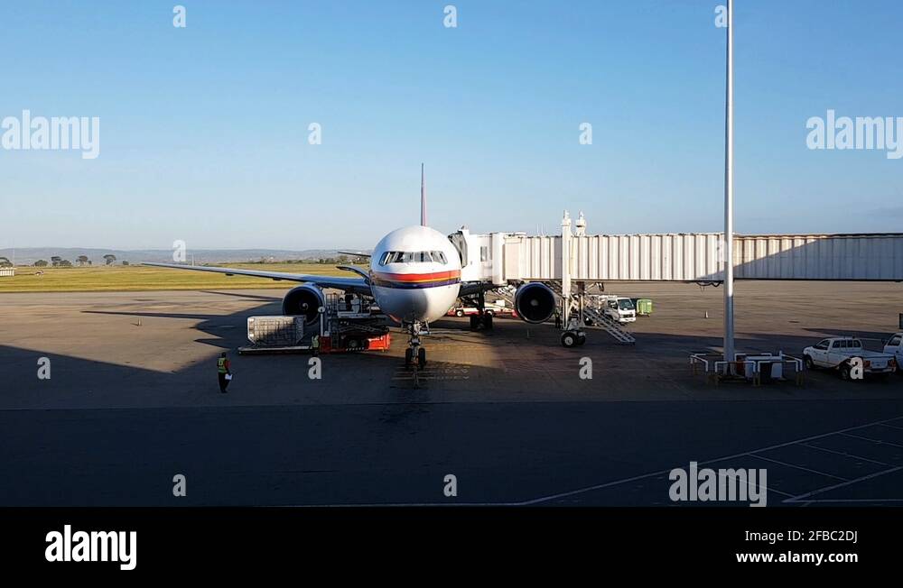 On Ground Operations For This Airplane Boeing 767 Connected To The ...