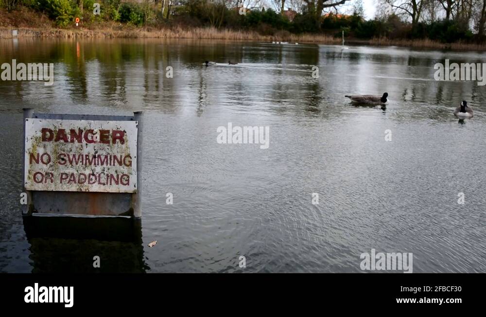 Safety sign danger dangerous swim Stock Videos & Footage - HD and 4K ...