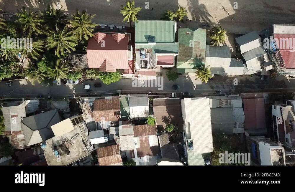 Flyover of street in Philippines Stock Video Footage - Alamy