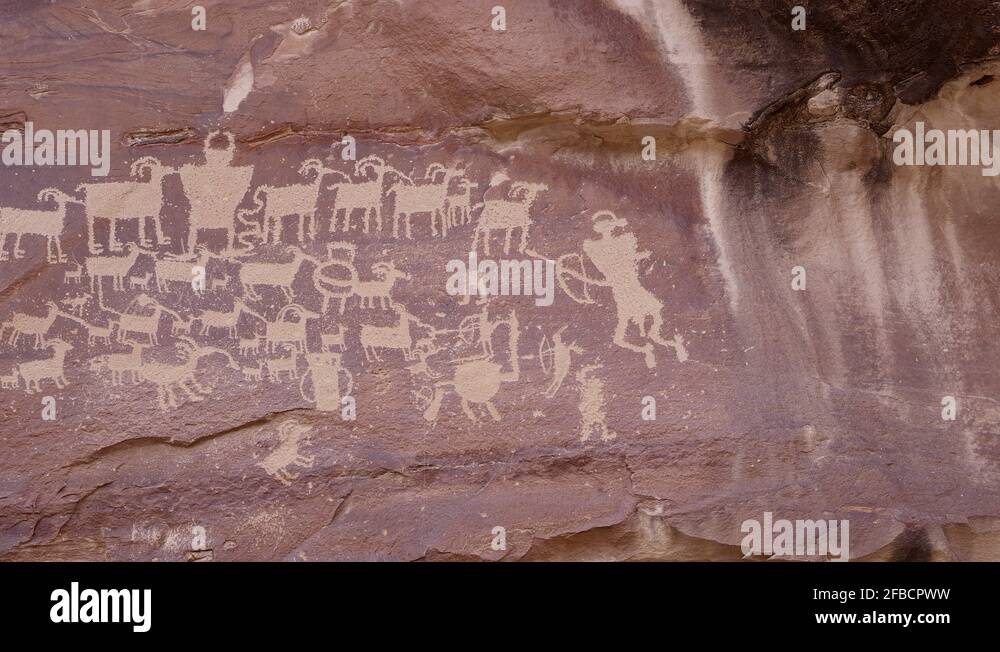 Great hunt panel petroglyphs Stock Videos & Footage - HD and 4K Video ...