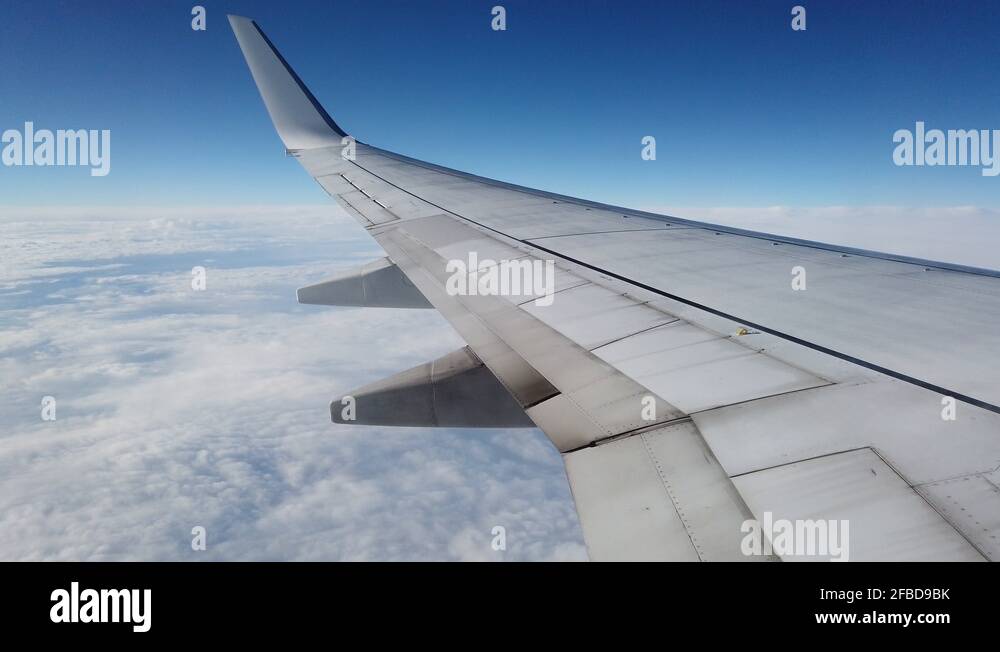 Aeroplane wing view in the sky Stock Videos & Footage - HD and 4K Video ...