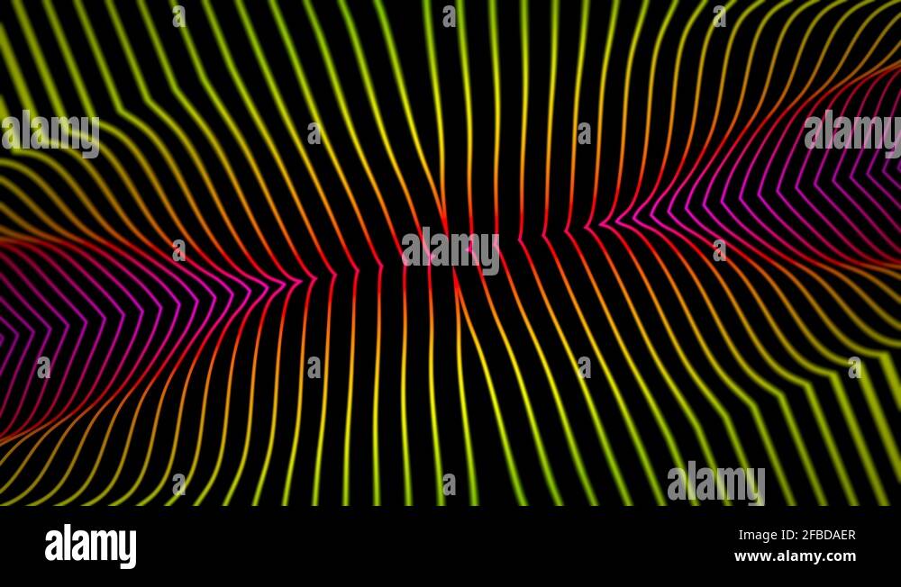 Abstract 3D line equalizer and frequency wave animation in a spectrum ...