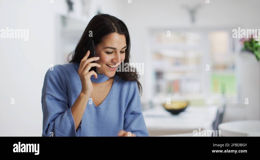 Friendly phone call Stock Videos & Footage - HD and 4K Video Clips - Alamy