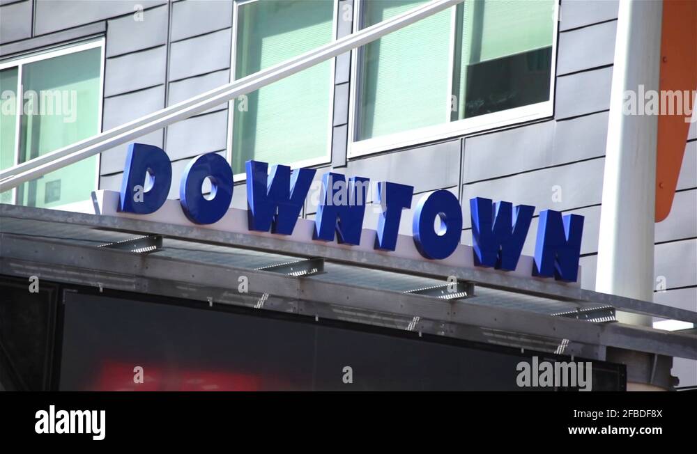 Downtown uptown sign Stock Videos & Footage - HD and 4K Video Clips - Alamy
