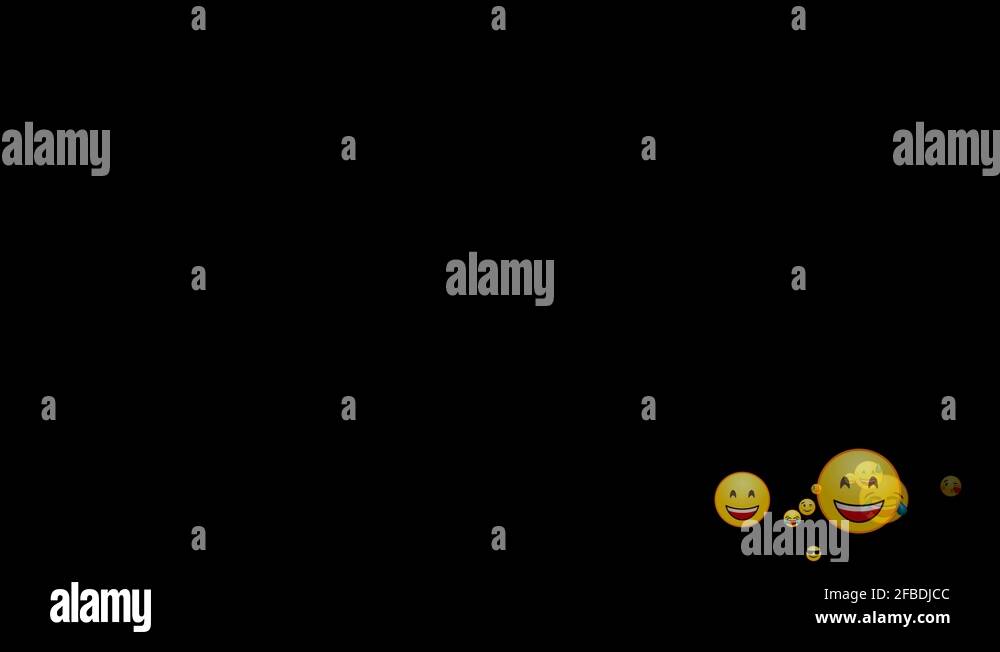 Positiv Smileys, Emojis and Emoticons Floating - Feedback - with Stock ...