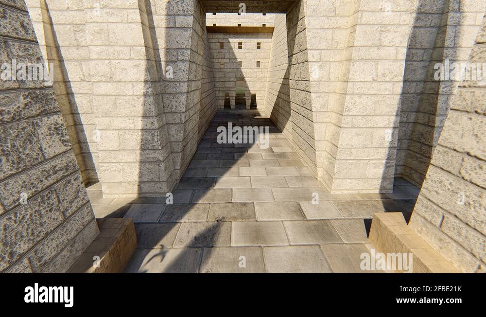 Ancient egyptian egipt anubis gods temple city complex entrance 2 Stock ...