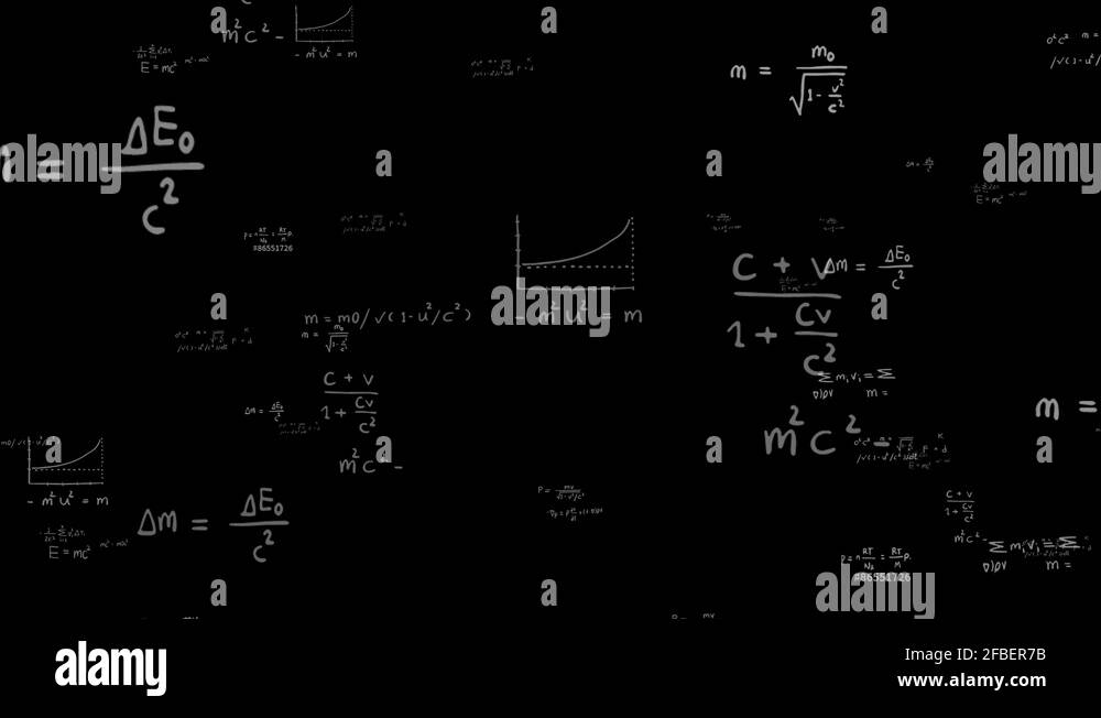 Mathematical Formulas Background animation Full HD 1920×1080. Duration ...