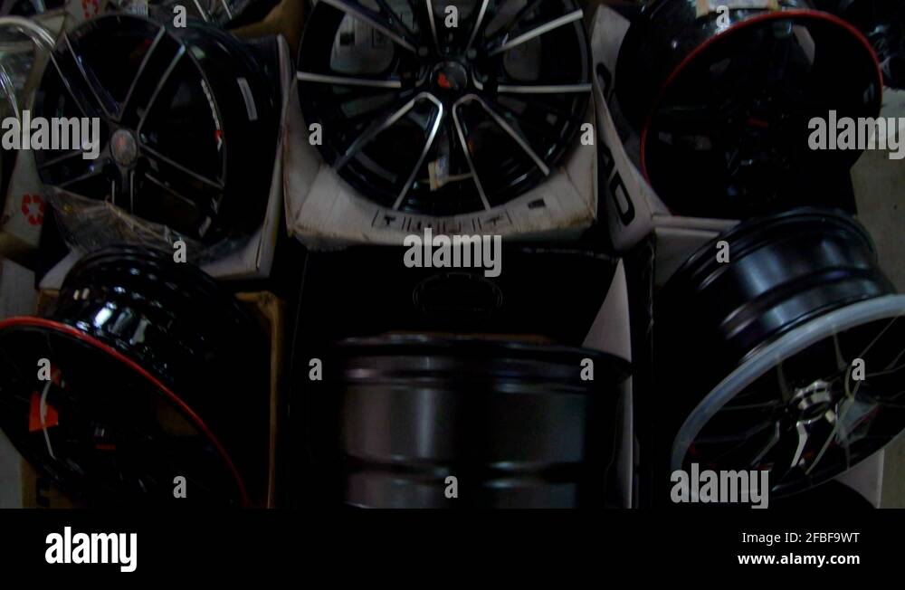 Tyre shop rims Stock Videos & Footage - HD and 4K Video Clips - Alamy