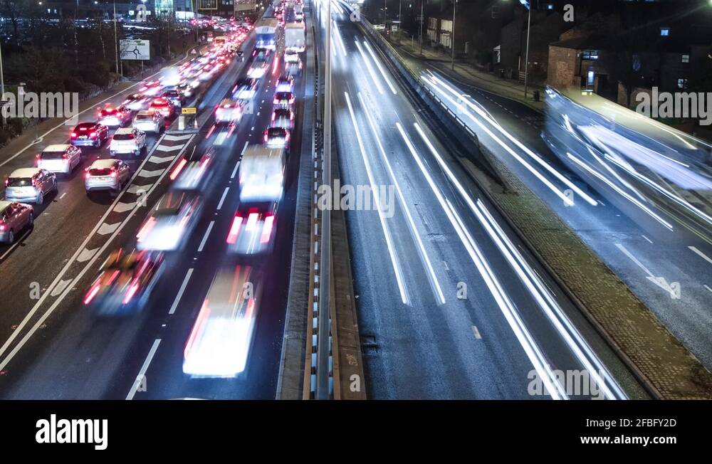 Curve of white and red lights Stock Videos & Footage - HD and 4K Video ...