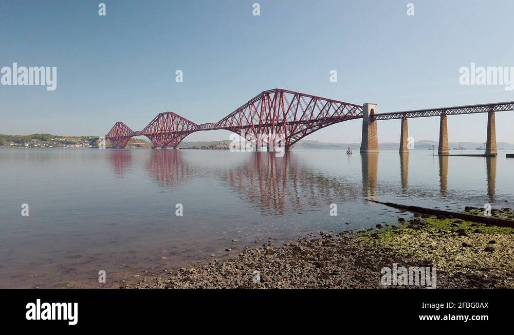 The forth bridge is a cantilever railway bridge Stock Videos & Footage ...