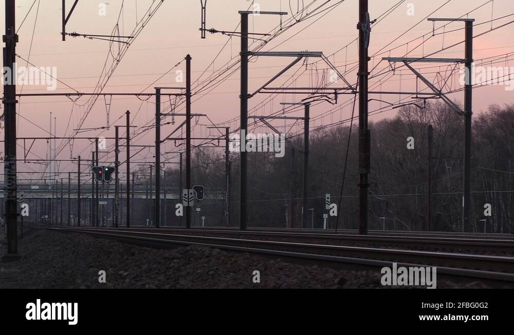 Catenary of a railway track Stock Videos & Footage - HD and 4K Video ...