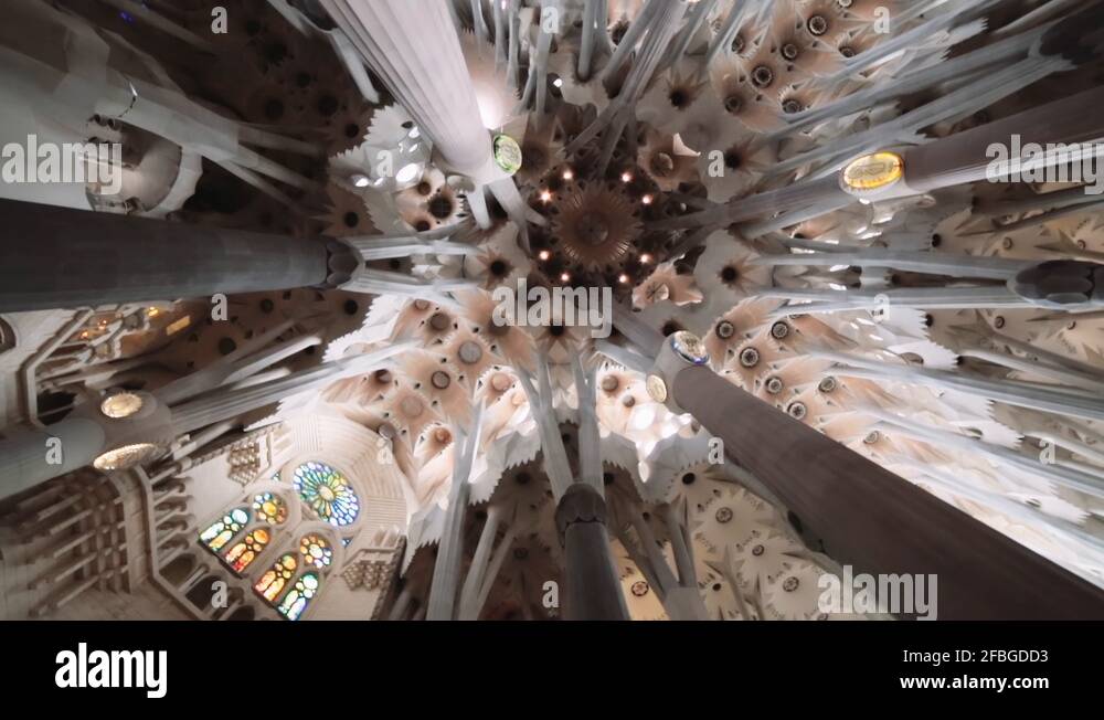 Gaudi cathedral ceiling Stock Videos & Footage - HD and 4K Video Clips ...
