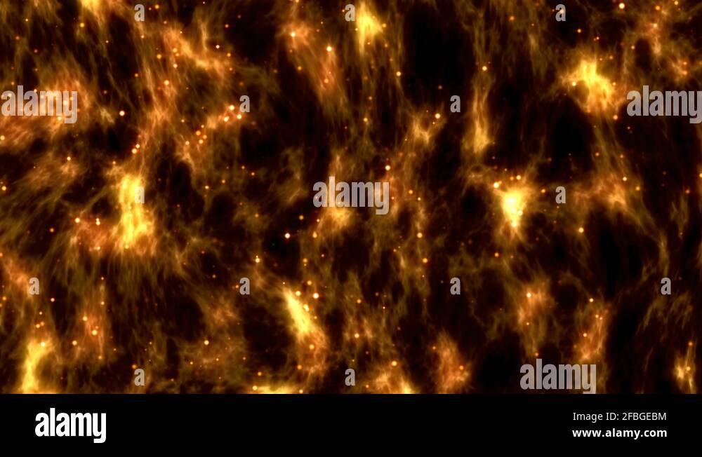4K Abstract motion background animation shining particles dust wave ...