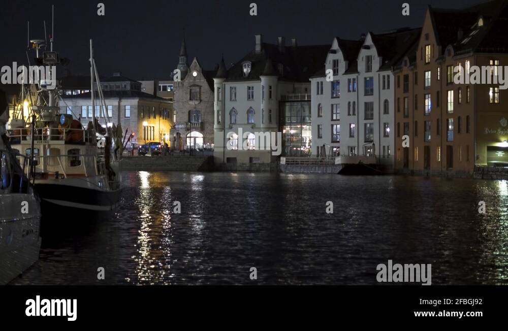 Light town town at night sea and dusk wharf Stock Videos & Footage - HD ...