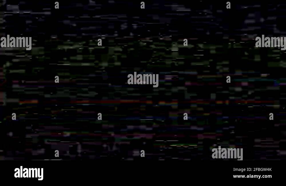Static video signal on a tv screen, vhs archival old blank footage ...