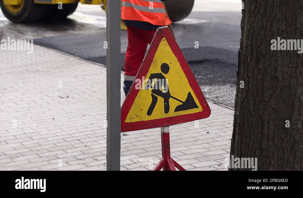 Temporary road signs Stock Videos & Footage - HD and 4K Video Clips - Alamy