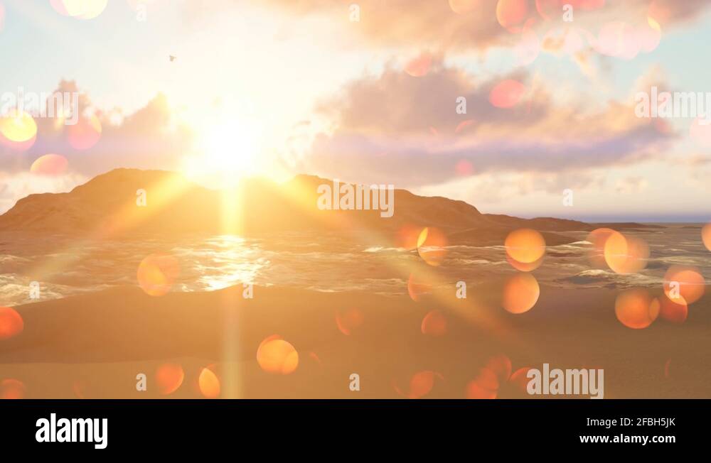 Summer background with sun rays Stock Video Footage - Alamy