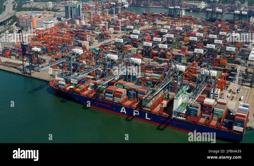 Kwai Chung, Hong Kong 15 May 2019: Kwai Chung Cargo Terminal in Hong ... Kwai Chung, Hong Kong 15 May 2019: Kwai Chung Cargo Terminal in Hong ...