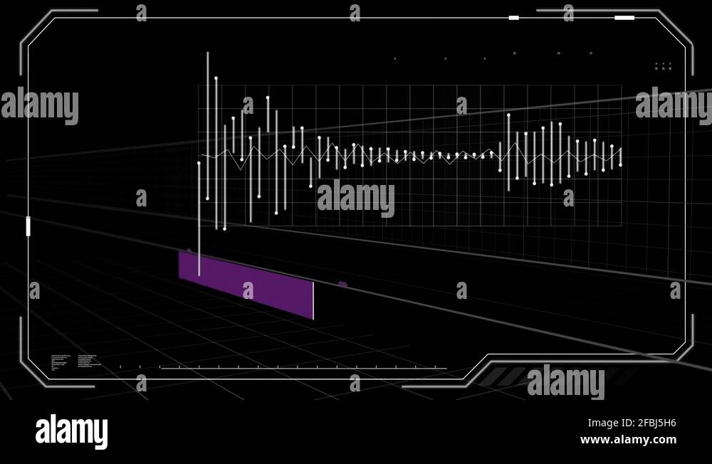 Futuristic interface and radio waves Stock Video Footage - Alamy