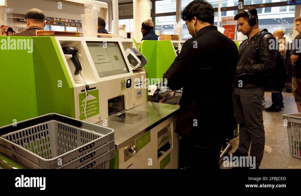 Supermarket self checkout scan Stock Videos & Footage - HD and 4K Video ...