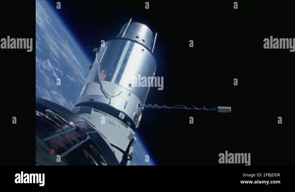 1960s: Space. Spacecrafts in orbit. Earth Stock Video Footage - Alamy