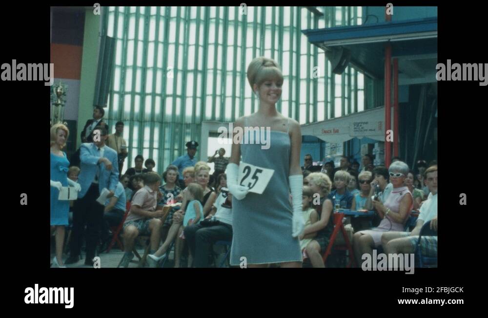 1960s: Beauty pageant contestants carry numbers across dance floor and ...